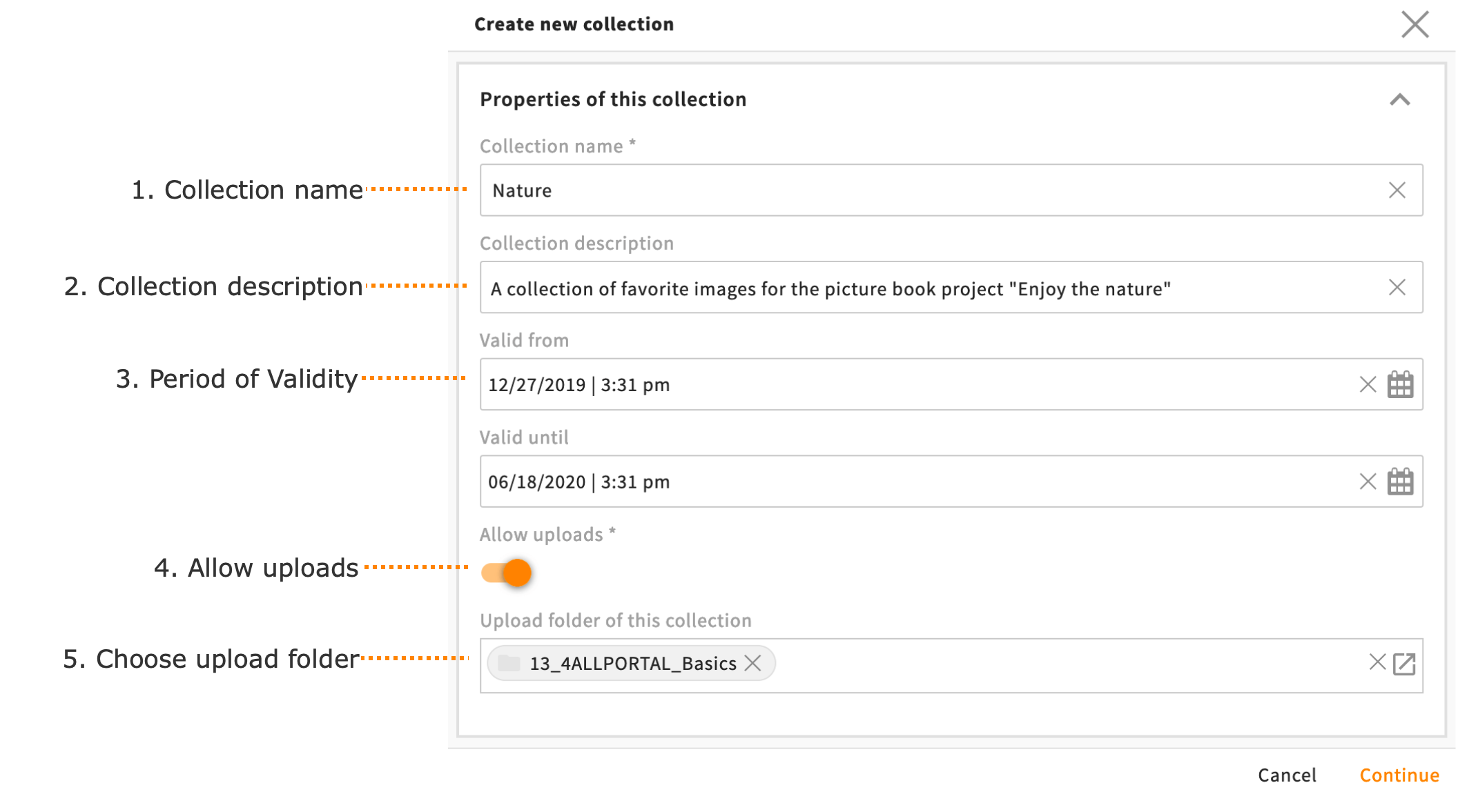 Create New Collections with Files